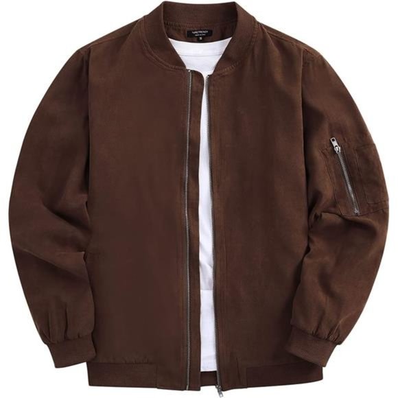 Jackets & Coats | Y Mens Suede Bomber Varsity Leather Jackets Softshell ...
